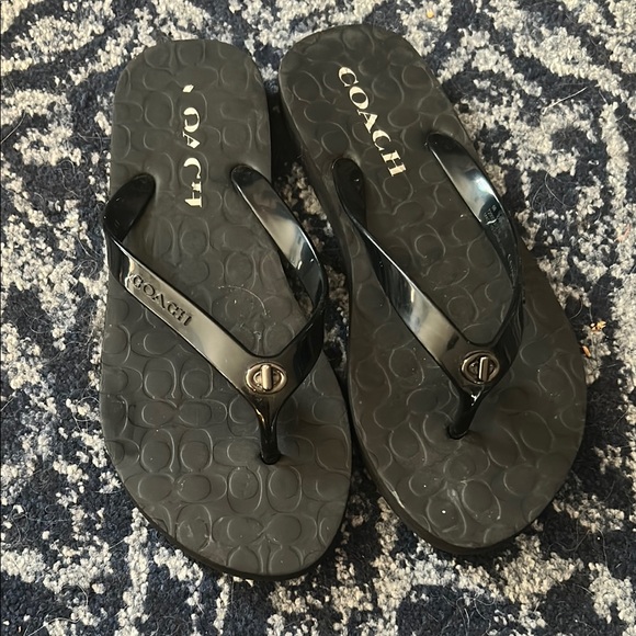 Coach | Shoes | Coach Black Kids Flip Flops | Poshmark